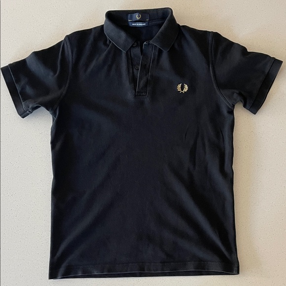 Fred Perry | Shirts | Fred Perry Mens Black M3 Polo Shirt W Champagne ...